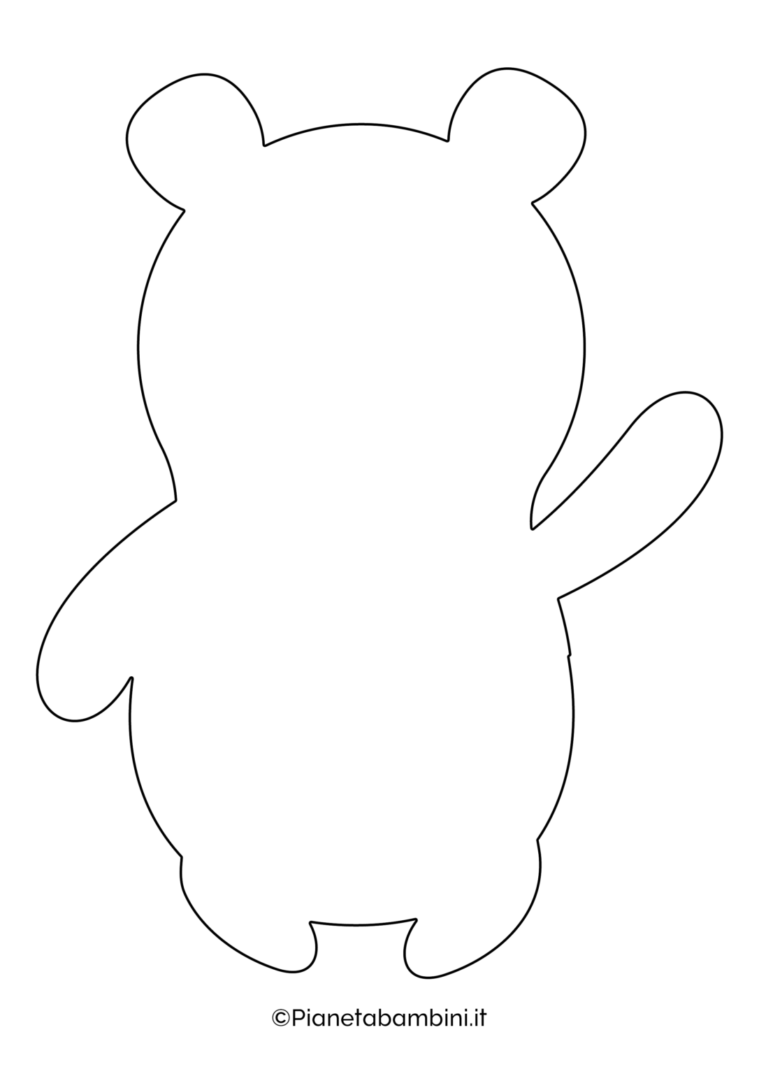 Sagome di Orsi e Orsetti da Stampare e Ritagliare | PianetaBambini.it