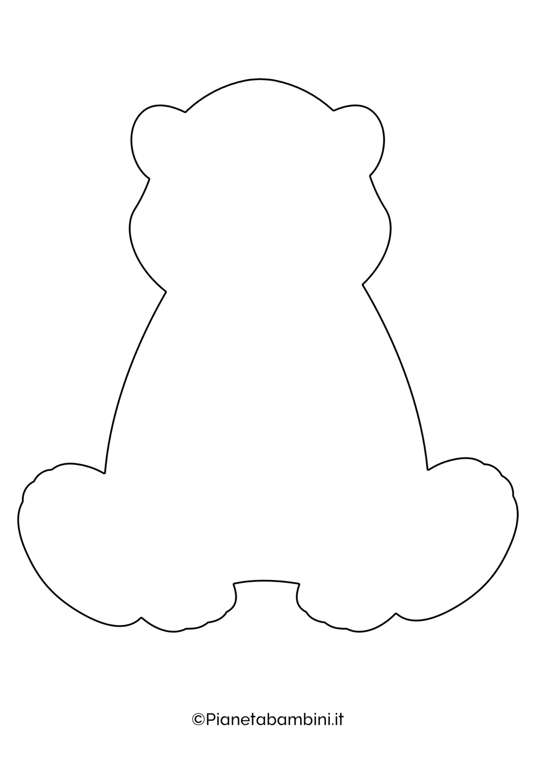 Sagome di Orsi e Orsetti da Stampare e Ritagliare | PianetaBambini.it