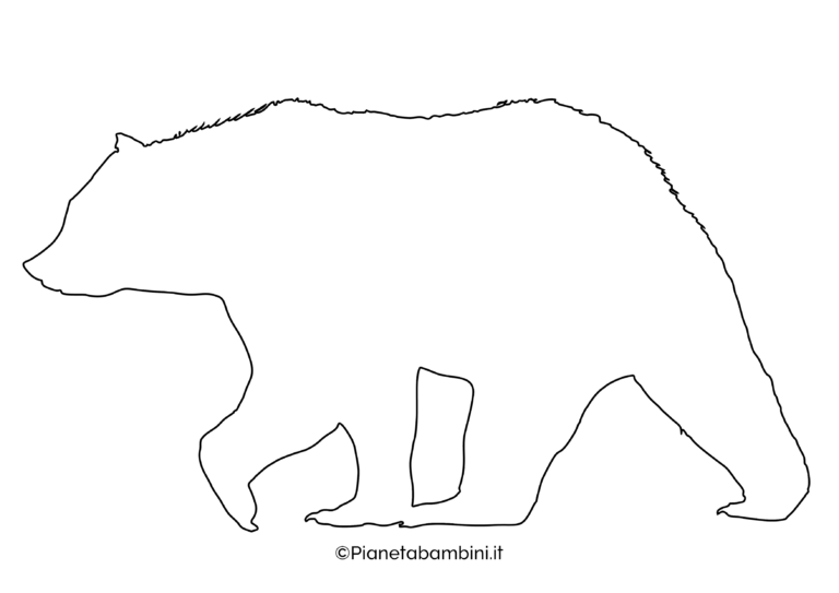Sagome di Orsi e Orsetti da Stampare e Ritagliare | PianetaBambini.it