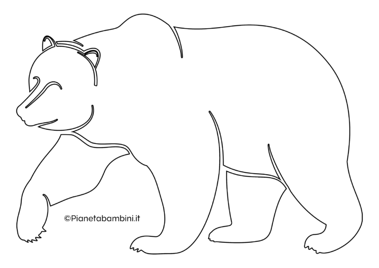 Sagome di Orsi e Orsetti da Stampare e Ritagliare | PianetaBambini.it