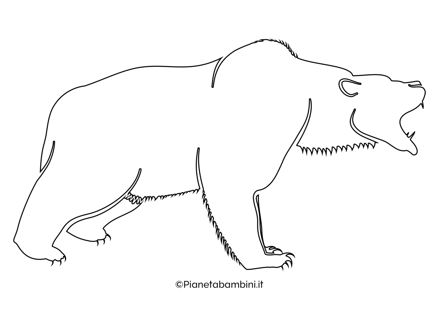 Sagome di Orsi e Orsetti da Stampare e Ritagliare | PianetaBambini.it