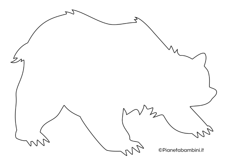 Sagome di Orsi e Orsetti da Stampare e Ritagliare | PianetaBambini.it