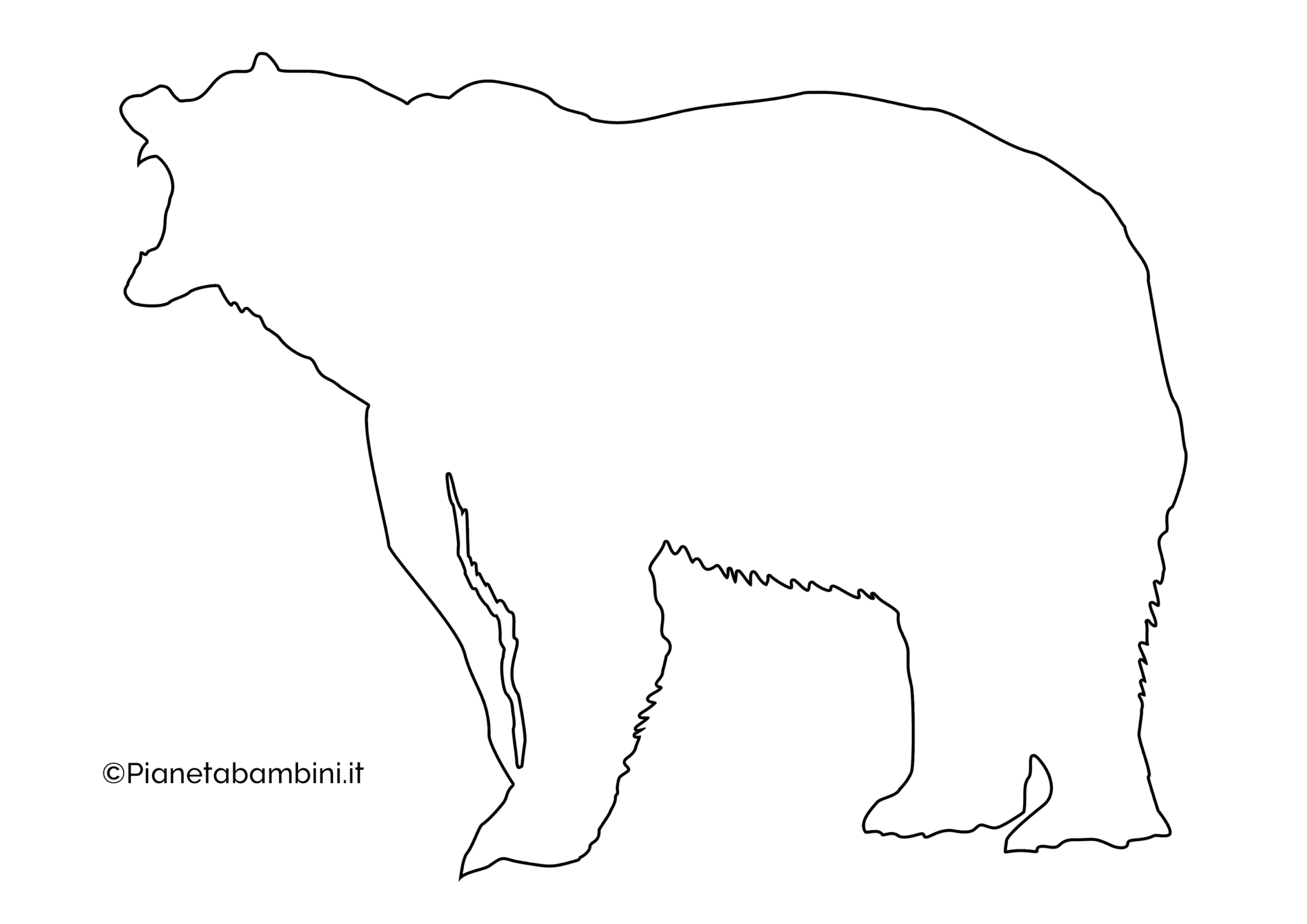 Sagome di Orsi e Orsetti da Stampare e Ritagliare | PianetaBambini.it