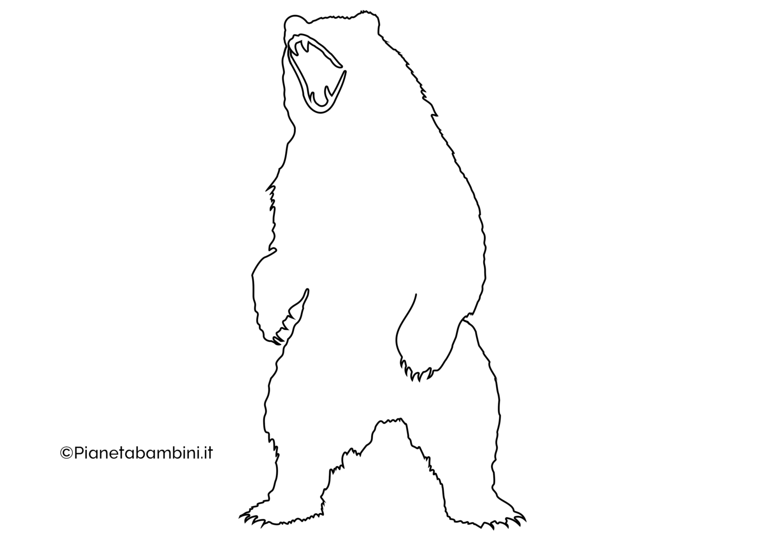 Sagome di Orsi e Orsetti da Stampare e Ritagliare | PianetaBambini.it
