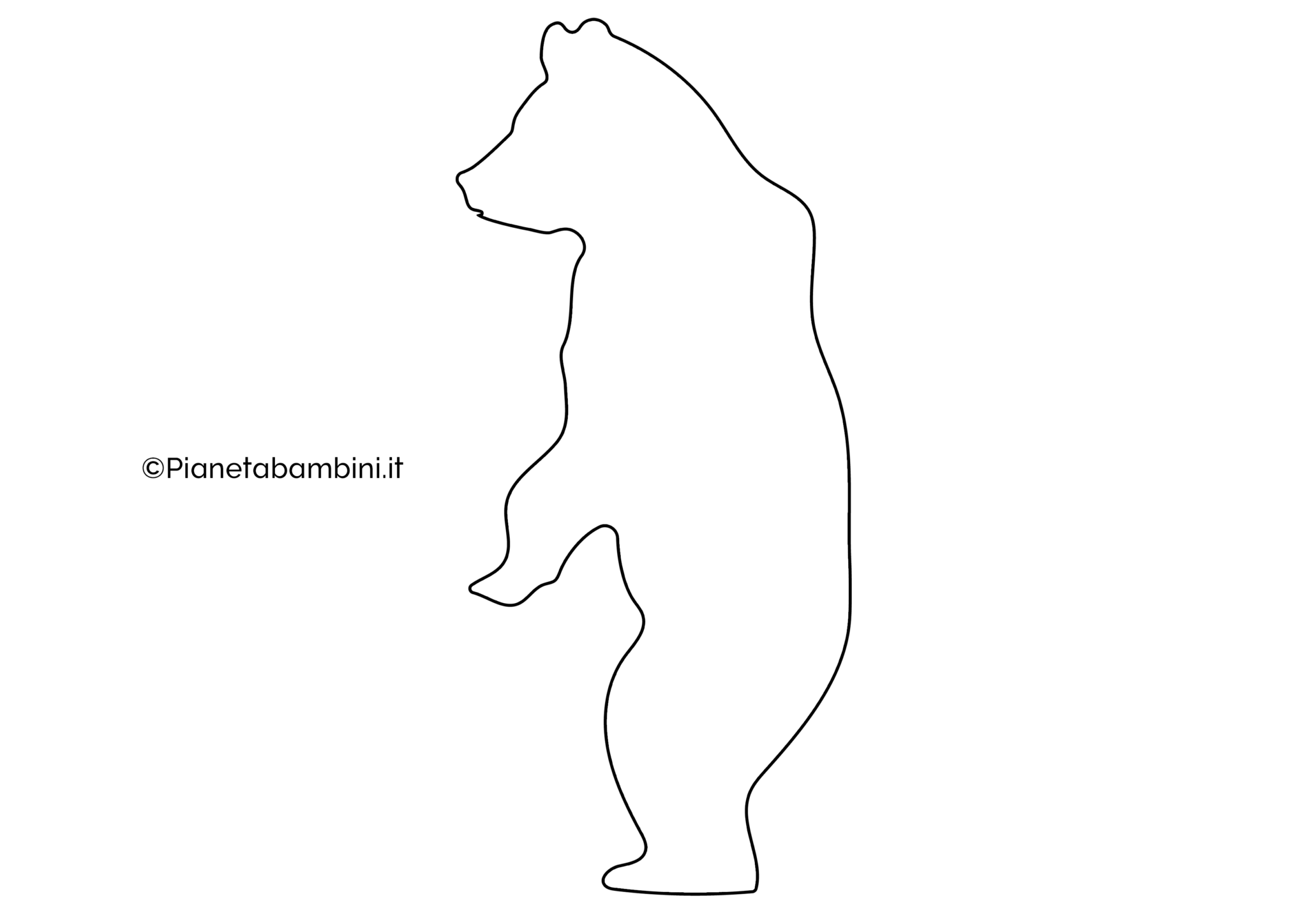 Sagome di Orsi e Orsetti da Stampare e Ritagliare | PianetaBambini.it