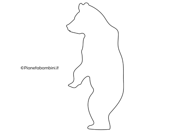 Sagome di Orsi e Orsetti da Stampare e Ritagliare | PianetaBambini.it