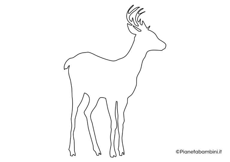 Sagome di Cervi da Stampare e Ritagliare | PianetaBambini.it