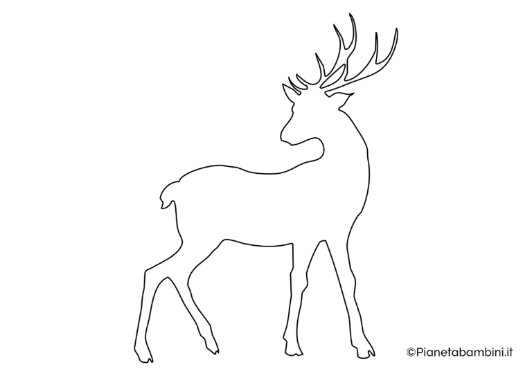 Sagome di Cervi da Stampare e Ritagliare | PianetaBambini.it