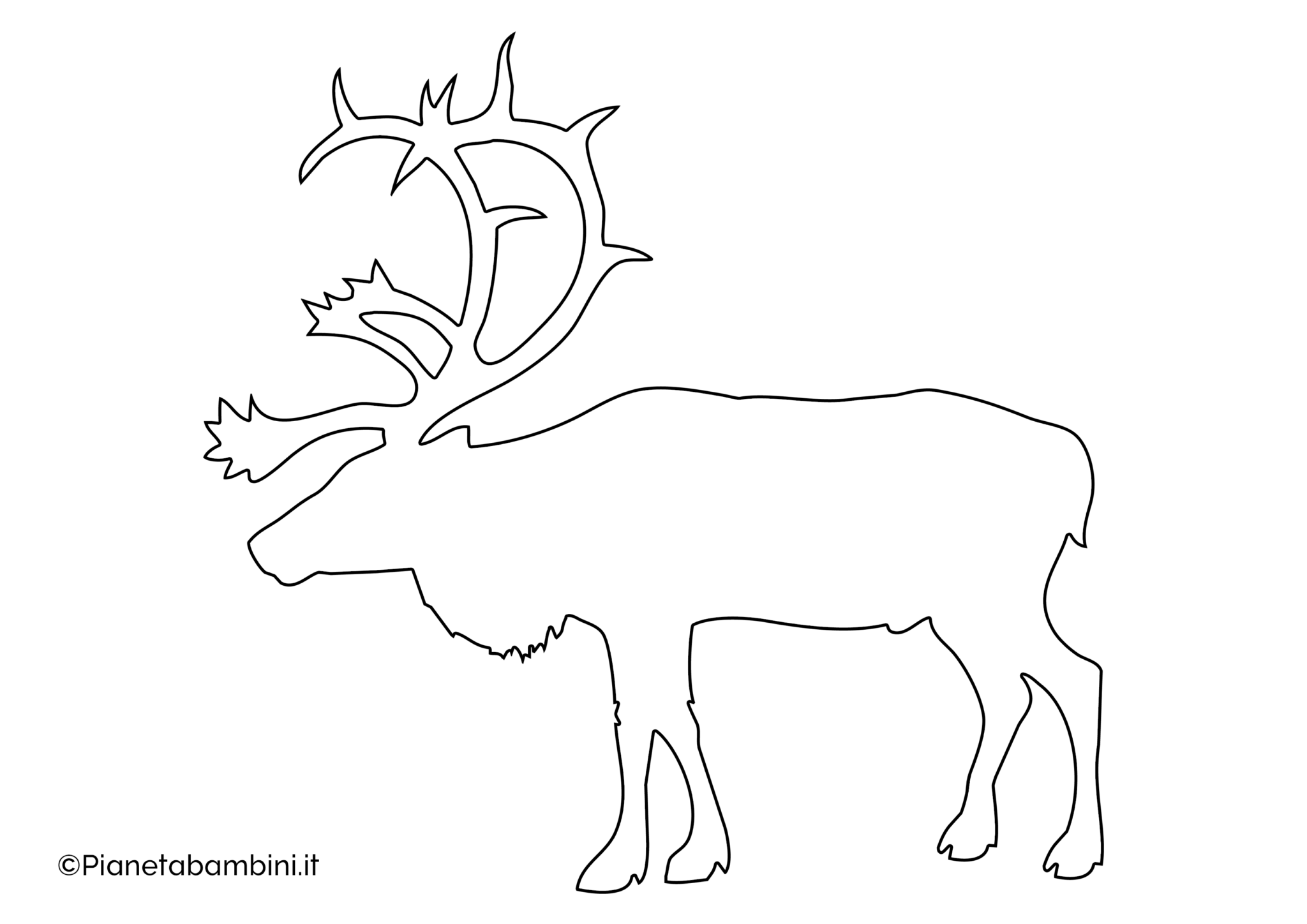 Sagome di Cervi da Stampare e Ritagliare | PianetaBambini.it