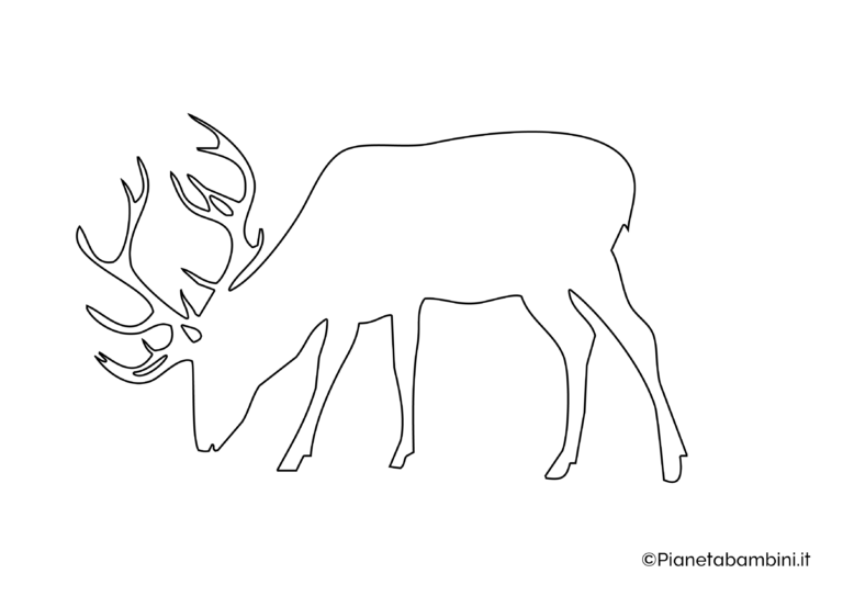 Sagome di Cervi da Stampare e Ritagliare | PianetaBambini.it
