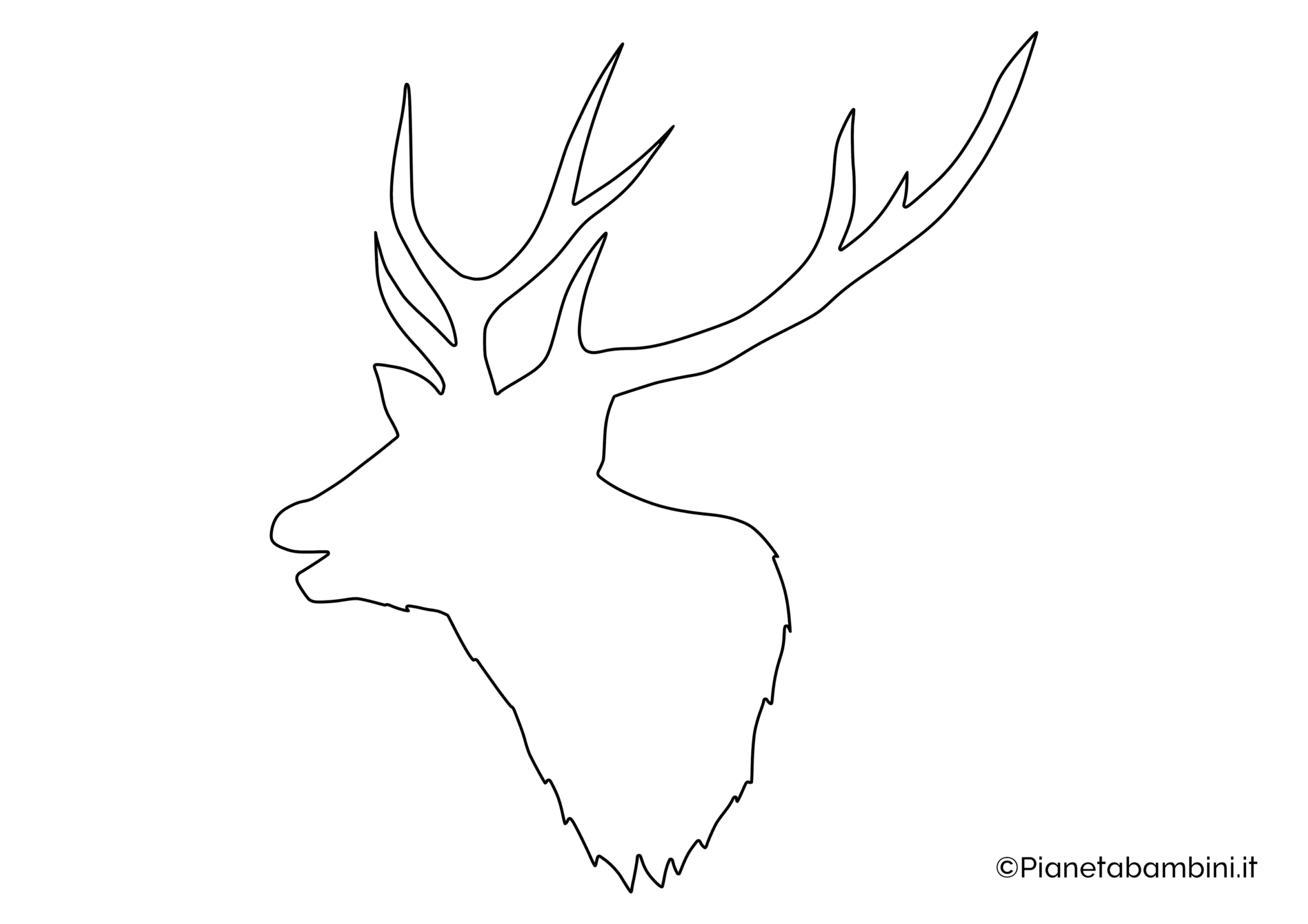 Sagome di Cervi da Stampare e Ritagliare | PianetaBambini.it