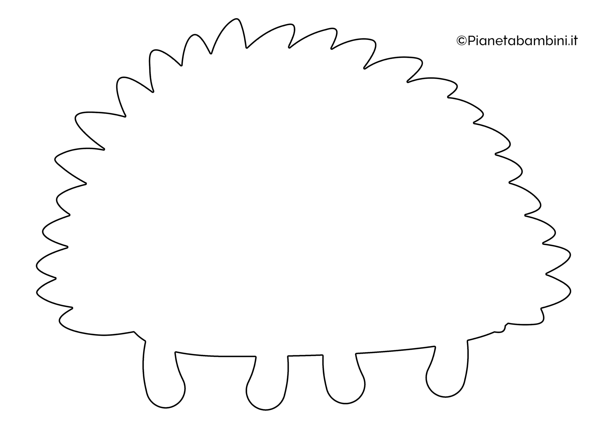Sagome di Ricci da Stampare e Ritagliare | PianetaBambini.it