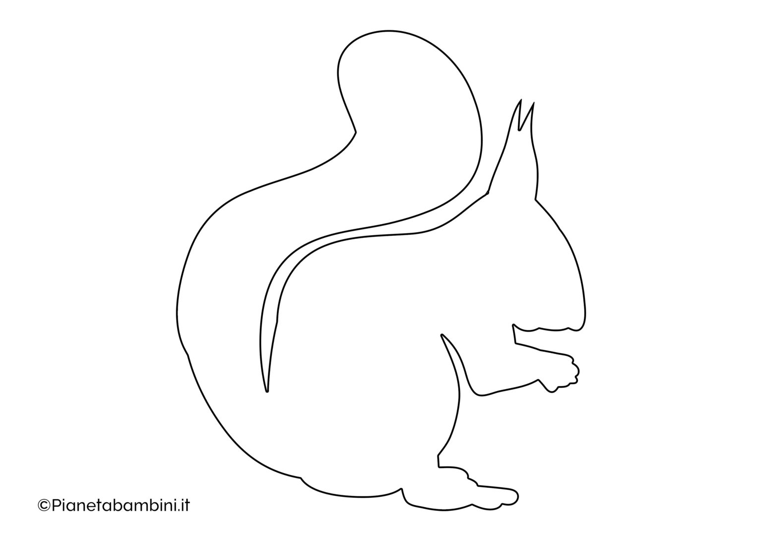 Sagome di Scoiattoli da Stampare e Ritagliare | PianetaBambini.it