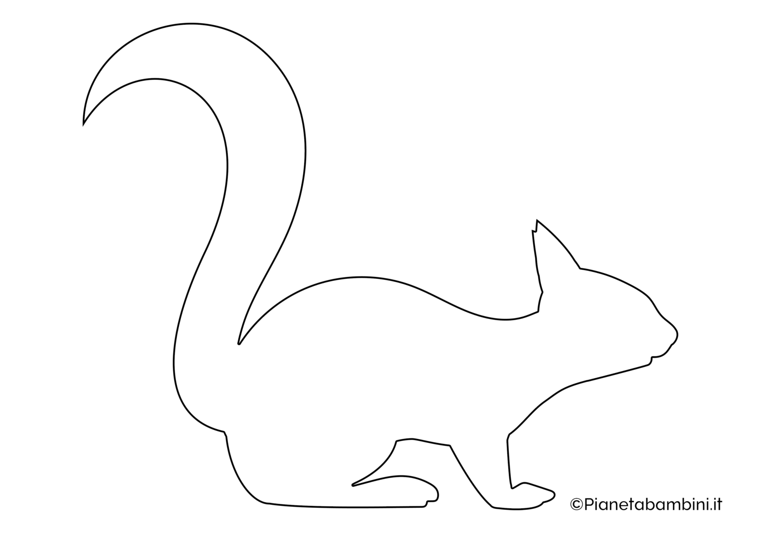 Sagome di Scoiattoli da Stampare e Ritagliare | PianetaBambini.it