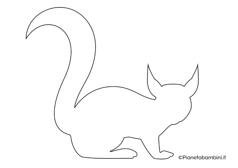 Sagome di Scoiattoli da Stampare e Ritagliare | PianetaBambini.it