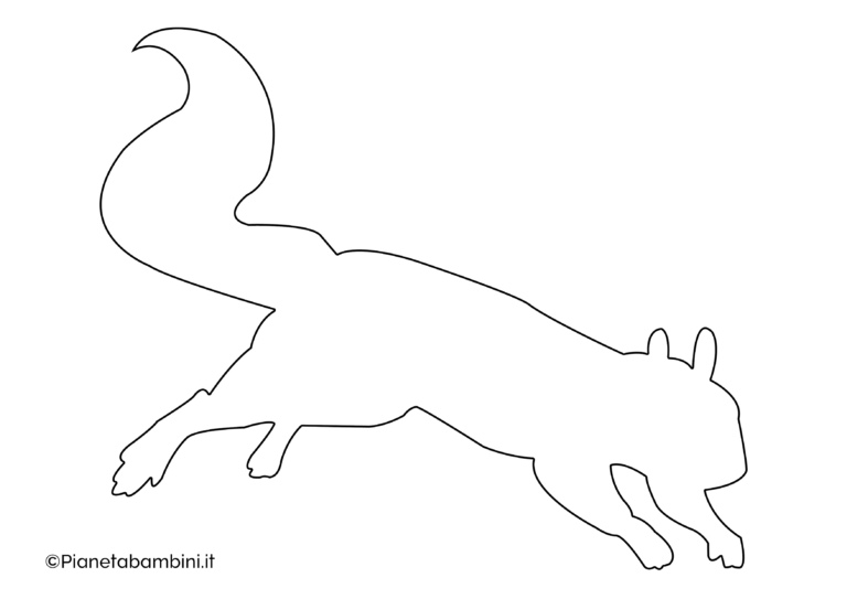 Sagome di Scoiattoli da Stampare e Ritagliare | PianetaBambini.it