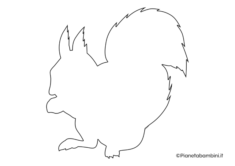 Sagome di Scoiattoli da Stampare e Ritagliare | PianetaBambini.it