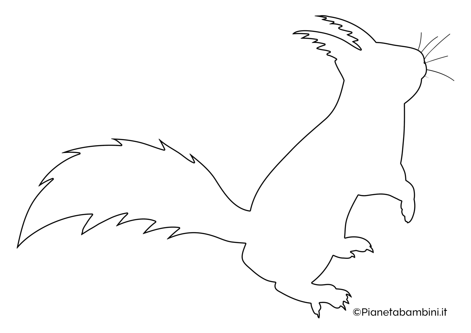 Sagome di Scoiattoli da Stampare e Ritagliare | PianetaBambini.it