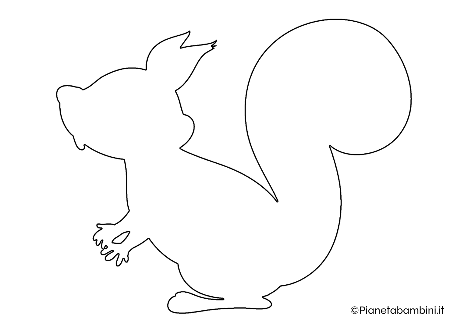 Sagome di Scoiattoli da Stampare e Ritagliare | PianetaBambini.it