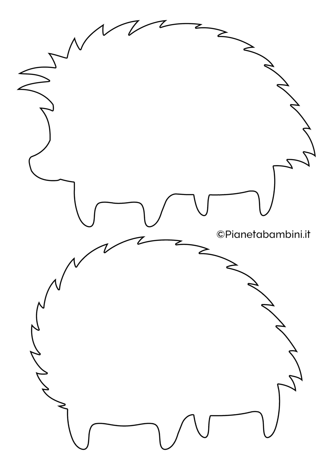 Sagome di Ricci da Stampare e Ritagliare | PianetaBambini.it