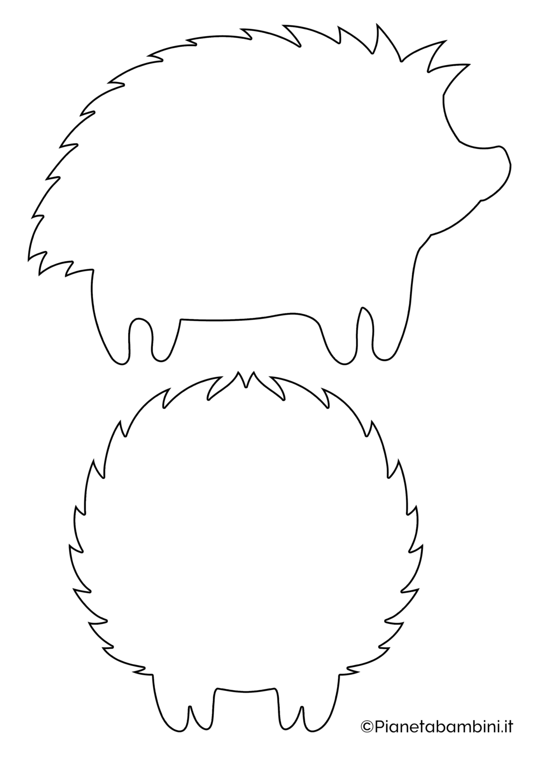 Sagome di Ricci da Stampare e Ritagliare | PianetaBambini.it