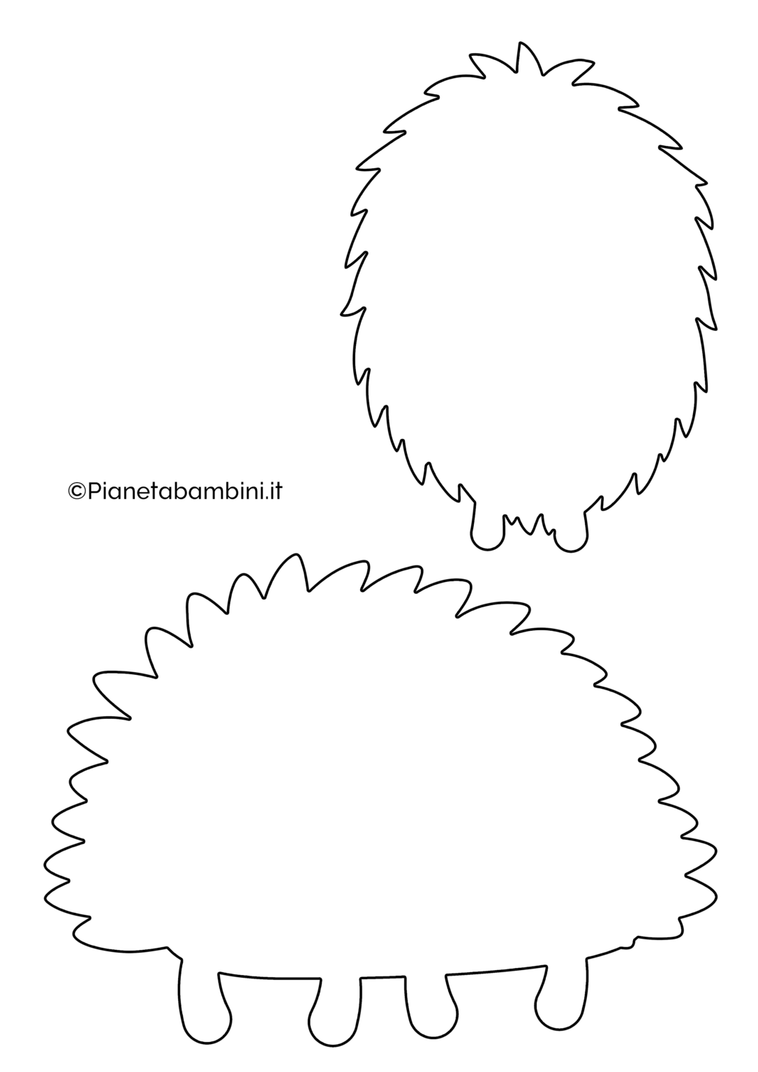 Sagome di Ricci da Stampare e Ritagliare | PianetaBambini.it