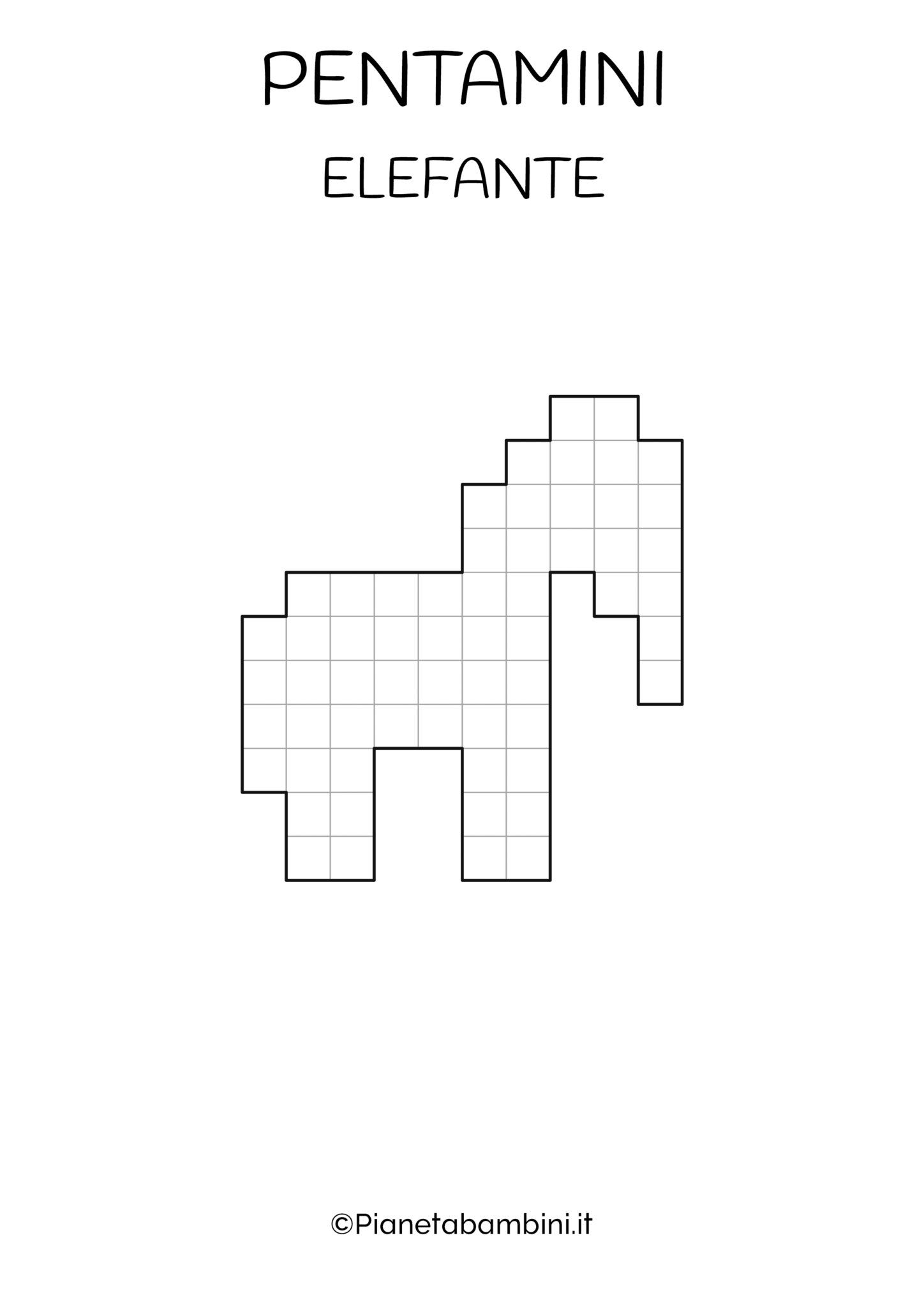 21 Animali con i Pentamini: Schemi e Soluzioni da Stampare | PianetaBambini.it