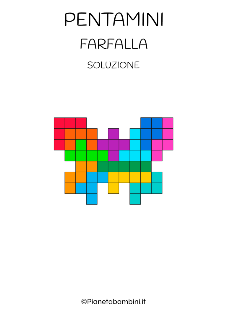 21 Animali con i Pentamini: Schemi e Soluzioni da Stampare ...