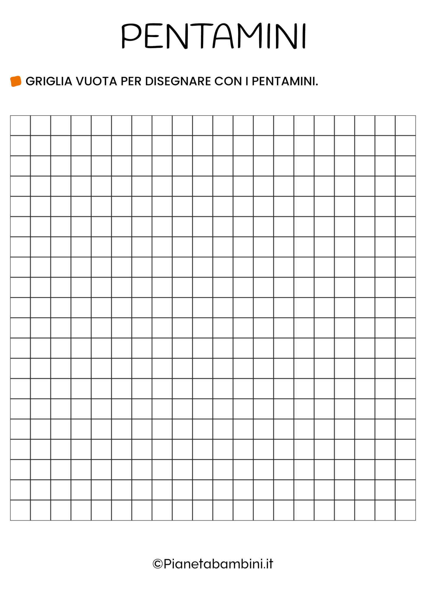 Pentamini da Stampare in PDF | PianetaBambini.it