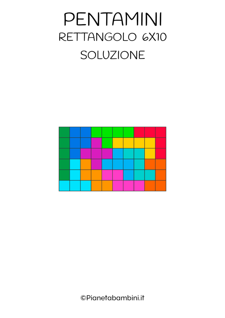 Pentamini da Stampare in PDF | PianetaBambini.it