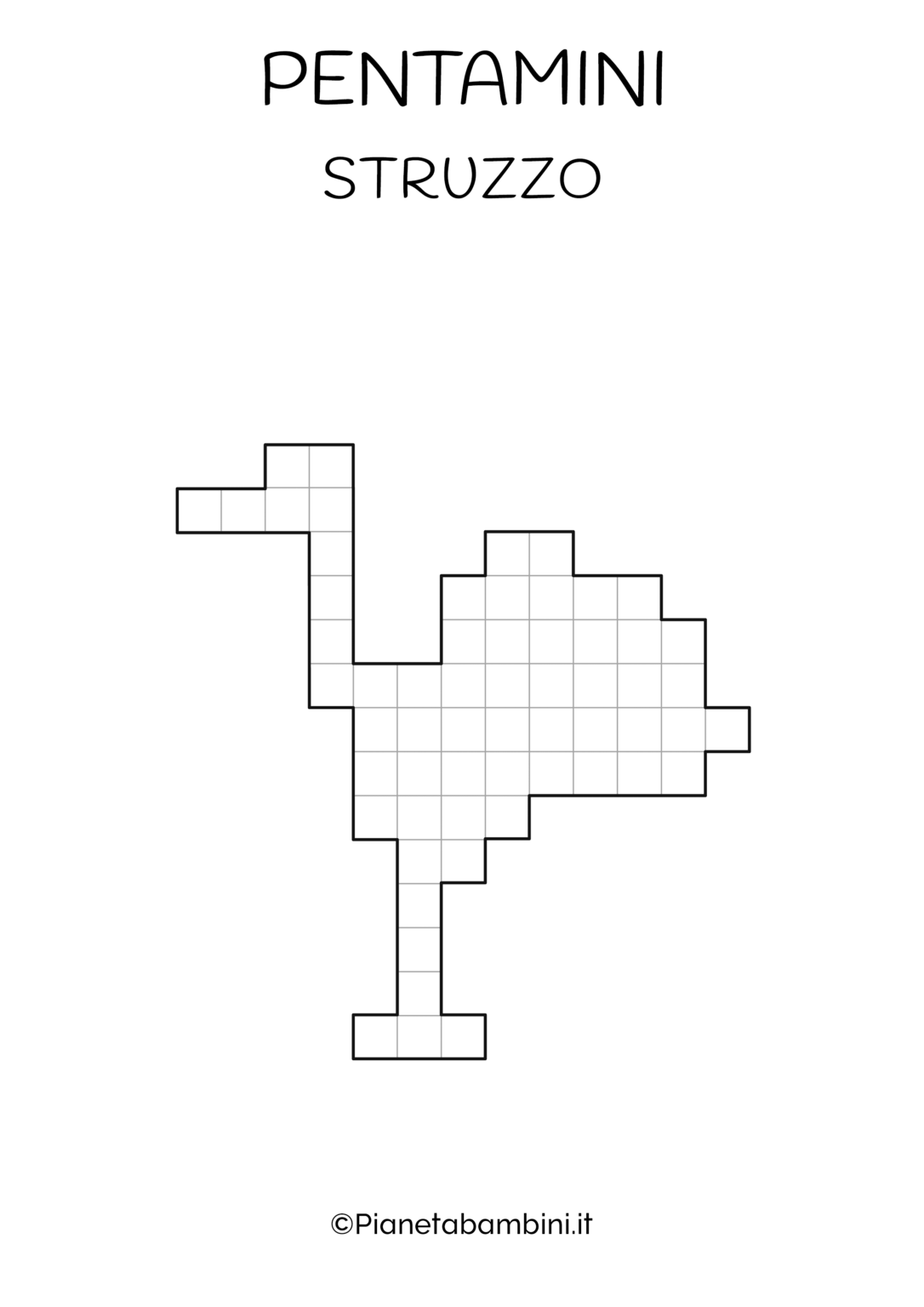 21 Animali con i Pentamini: Schemi e Soluzioni da Stampare | PianetaBambini.it