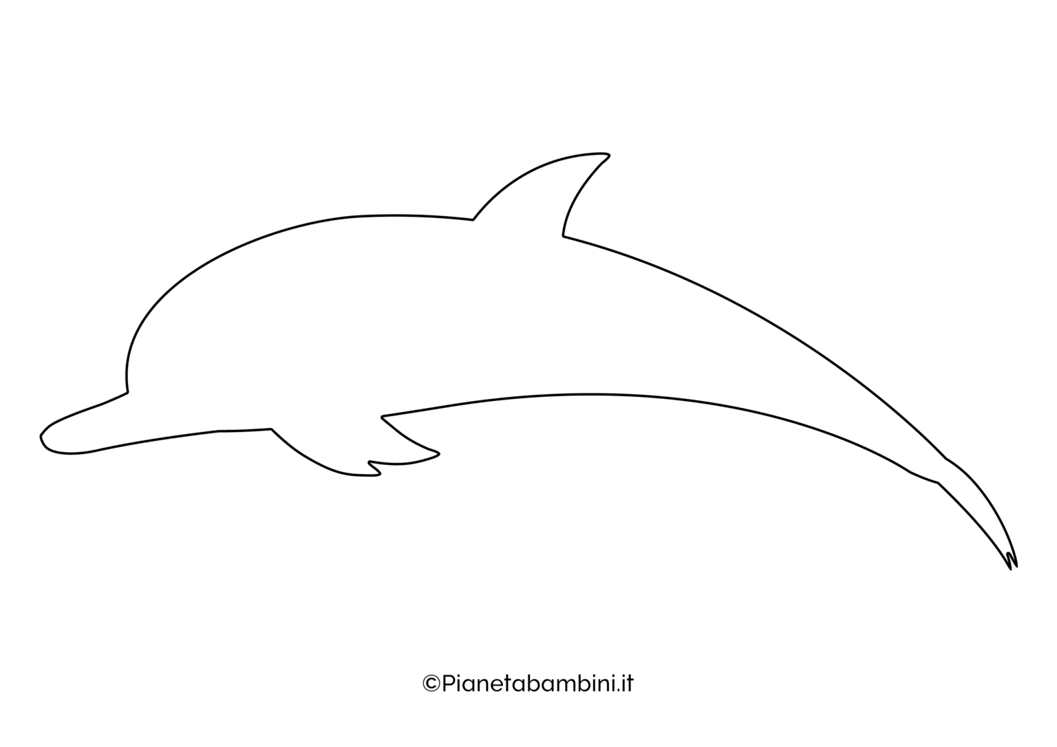 Sagome di Delfini da Stampare e Ritagliare | PianetaBambini.it