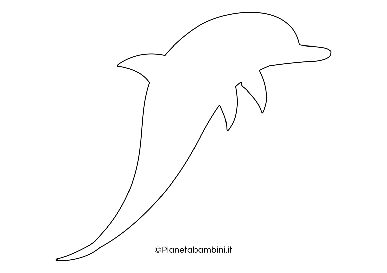Sagome di Delfini da Stampare e Ritagliare | PianetaBambini.it