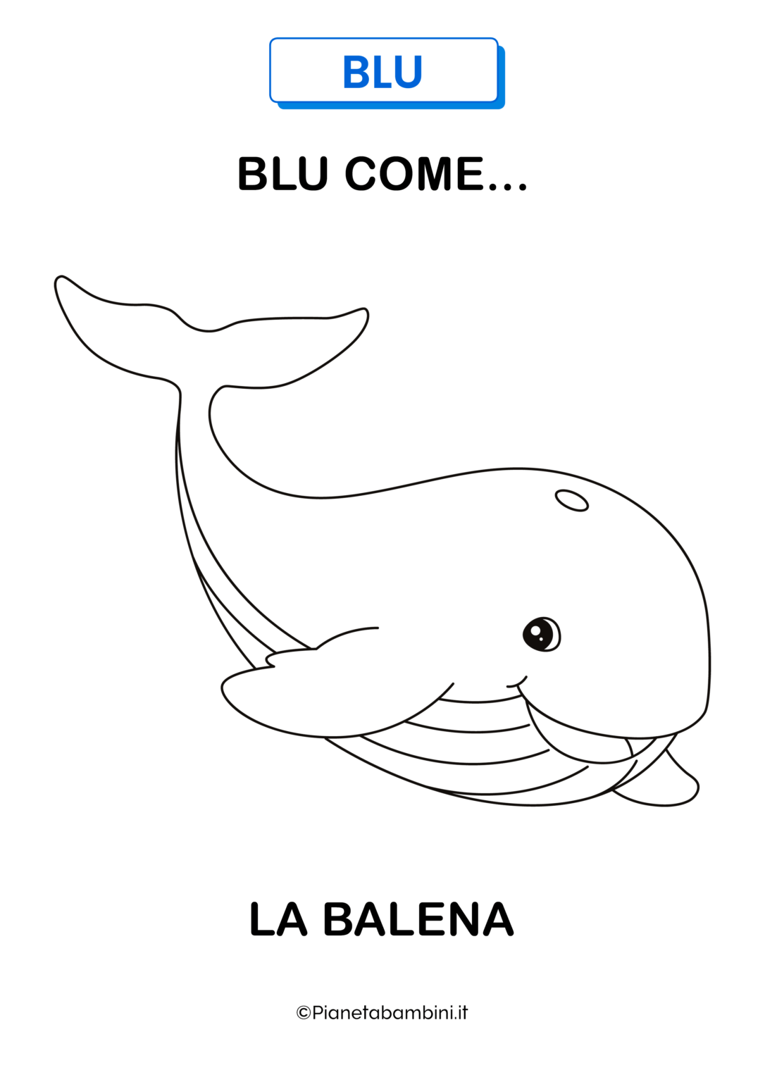 Schede Didattiche sul Colore Blu | PianetaBambini.it