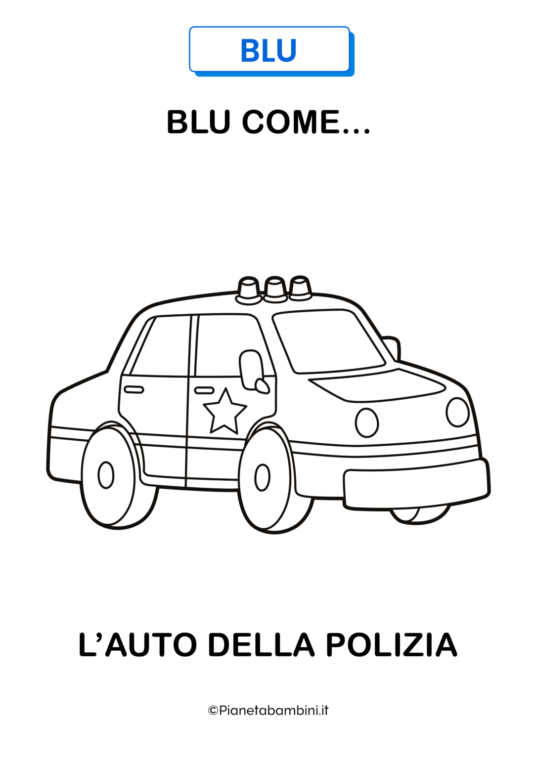 Schede Didattiche sul Colore Blu | PianetaBambini.it