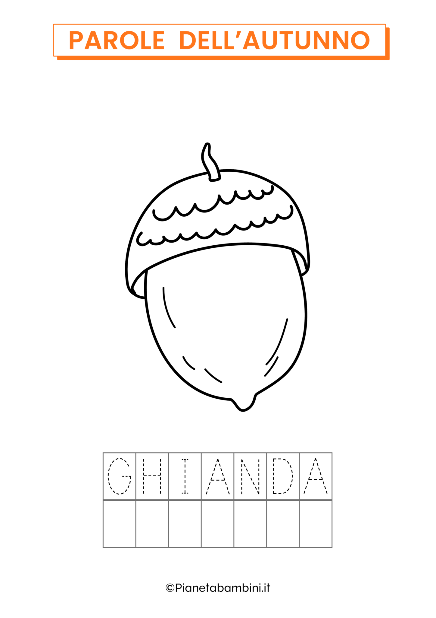 Schede sulle Parole dell'Autunno | PianetaBambini.it