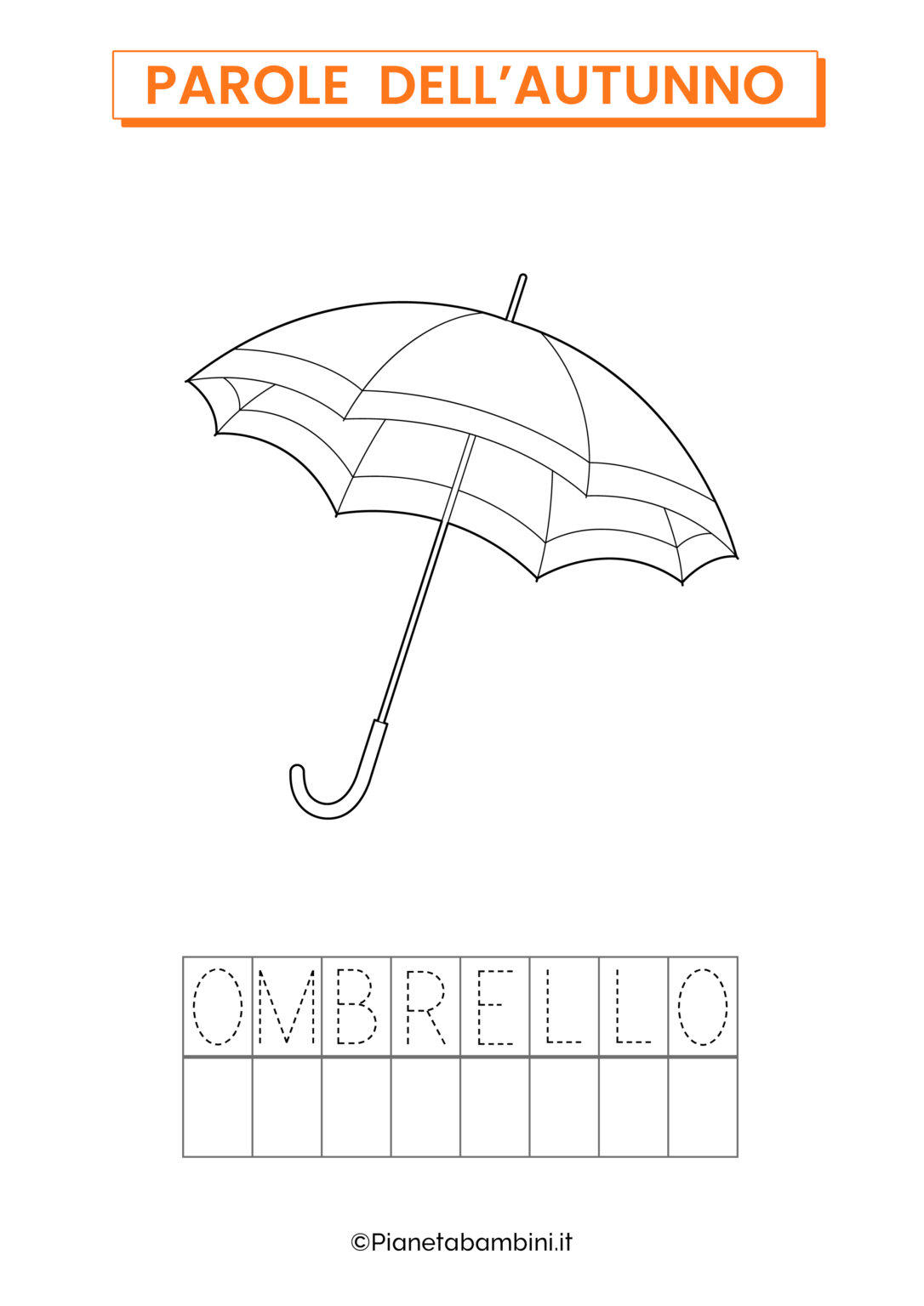Schede sulle Parole dell'Autunno | PianetaBambini.it