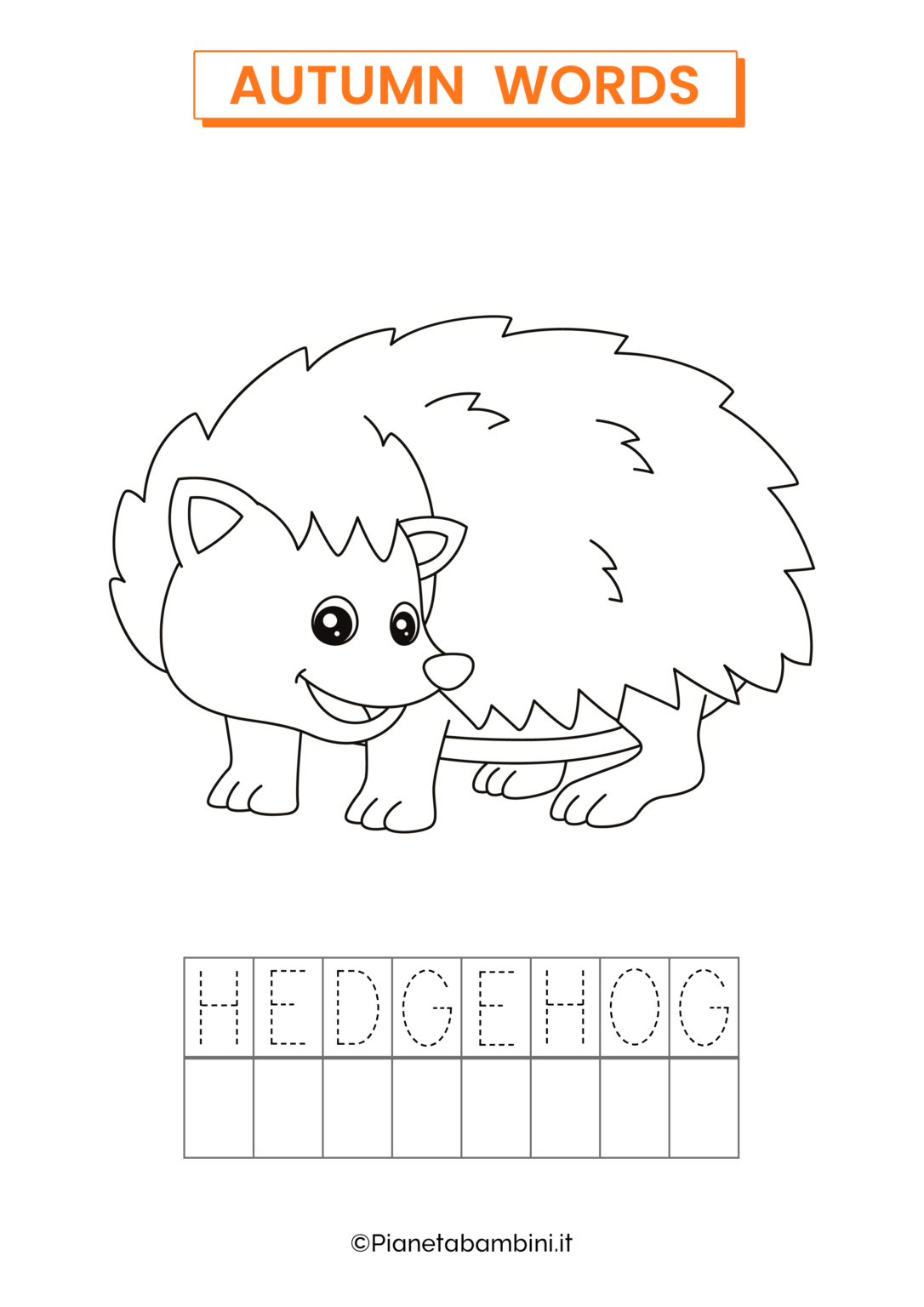 Schede sulle Parole dell'Autunno in Inglese (Autumn Words ...
