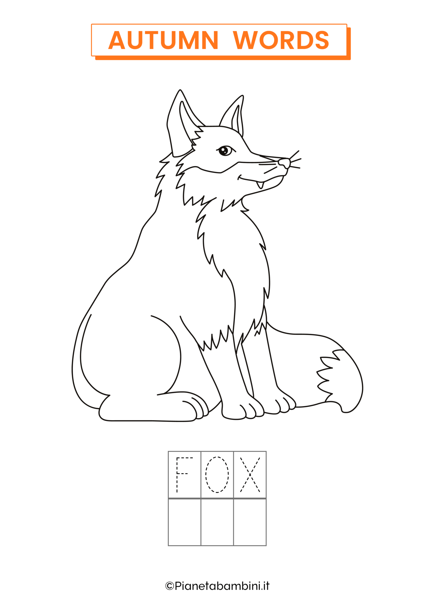 Schede sulle Parole dell'Autunno in Inglese (Autumn Words ...