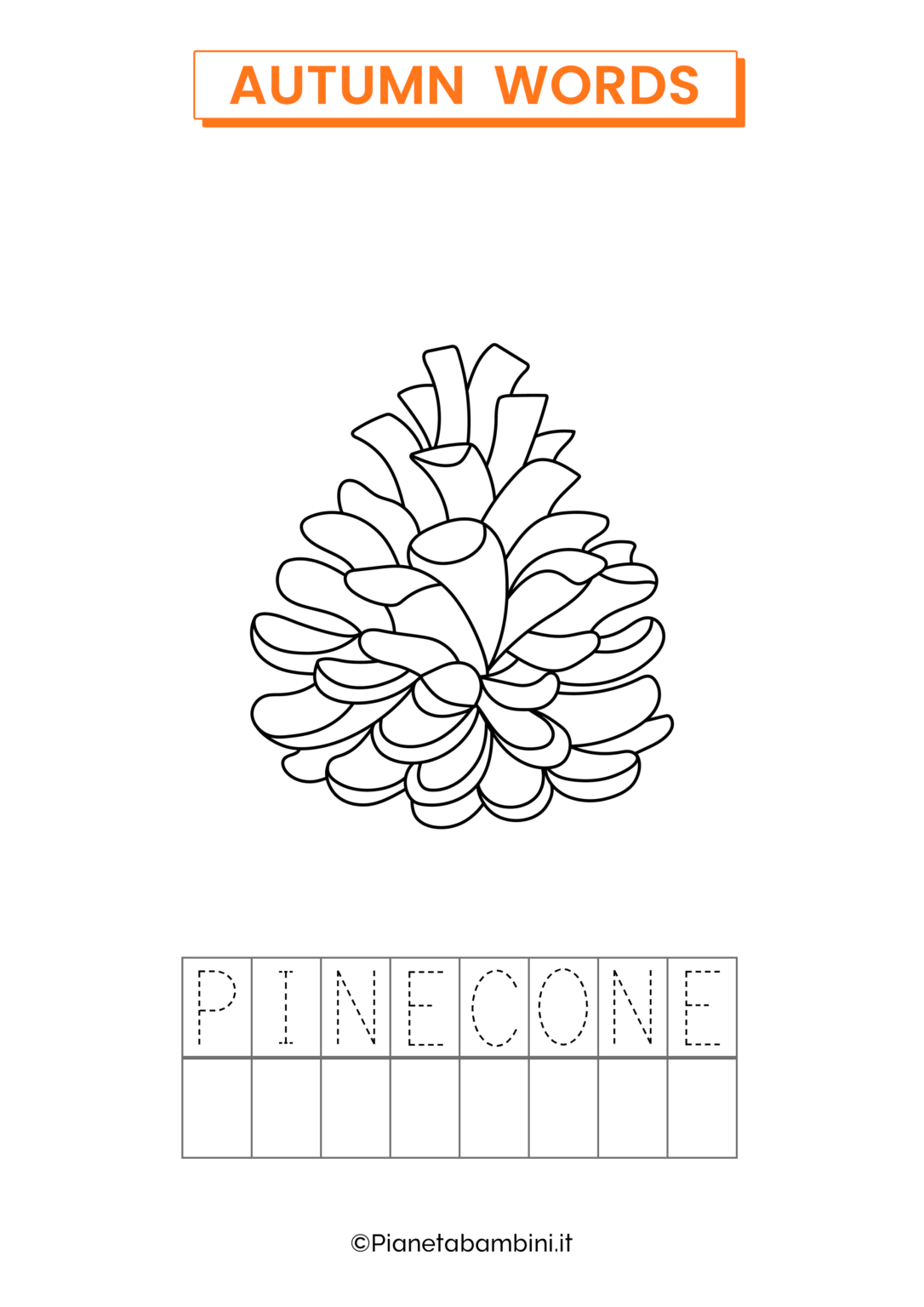 Schede sulle Parole dell'Autunno in Inglese (Autumn Words ...
