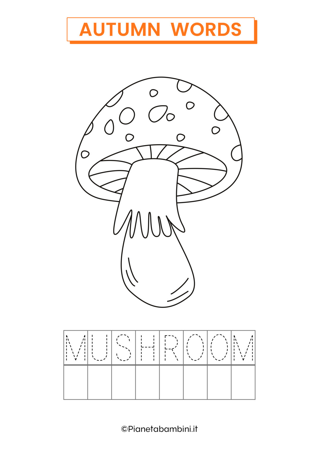 Schede sulle Parole dell'Autunno in Inglese (Autumn Words ...