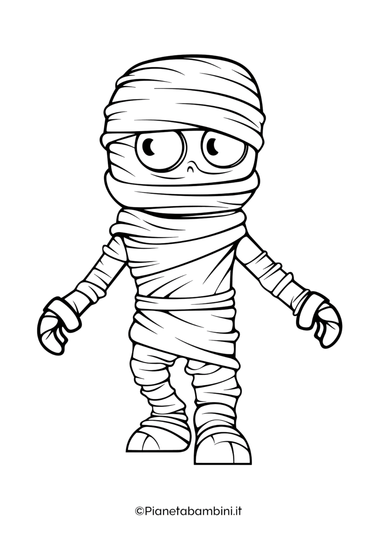 15 Disegni di Mummie da Colorare | PianetaBambini.it