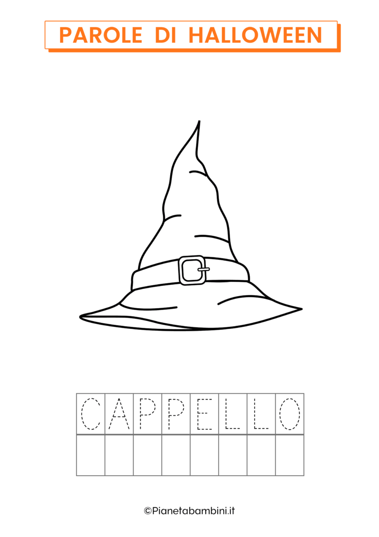 Schede sulle Parole di Halloween | PianetaBambini.it