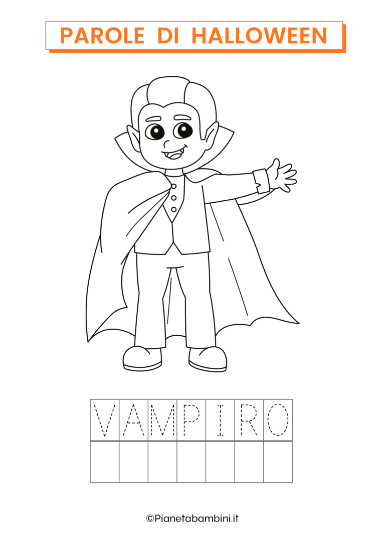 Schede sulle Parole di Halloween | PianetaBambini.it