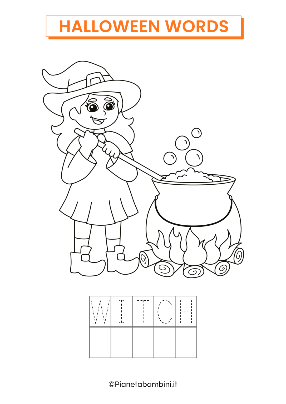 Schede sulle Parole di Halloween in Inglese (Halloween Words ...