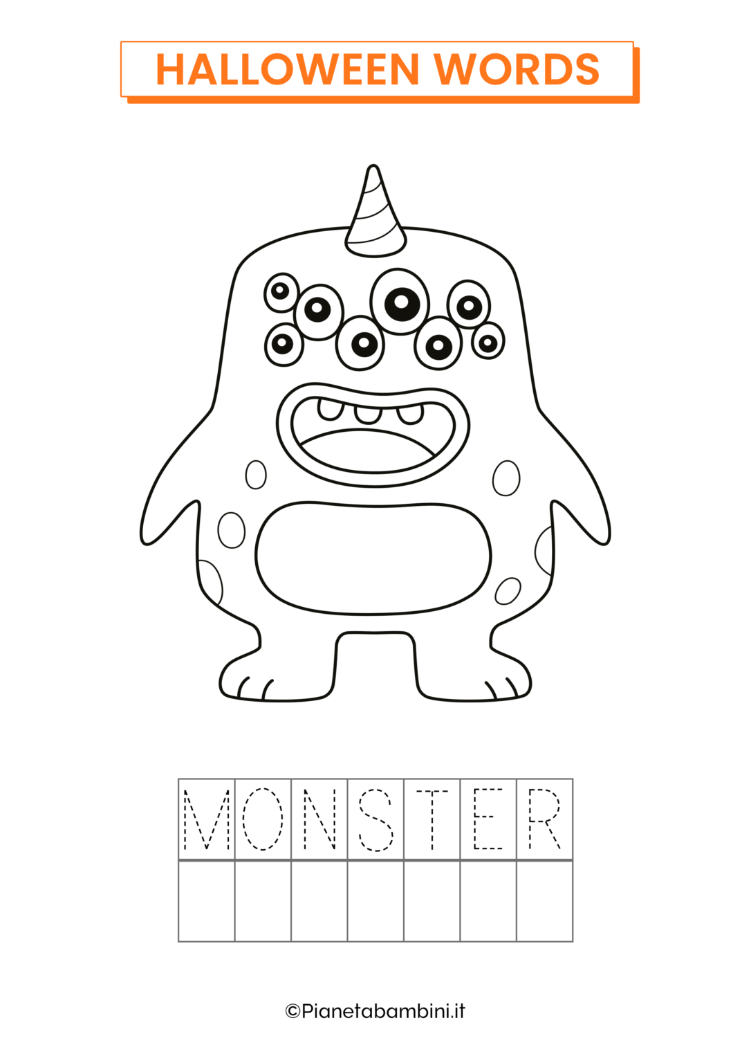 Schede sulle Parole di Halloween in Inglese (Halloween Words ...