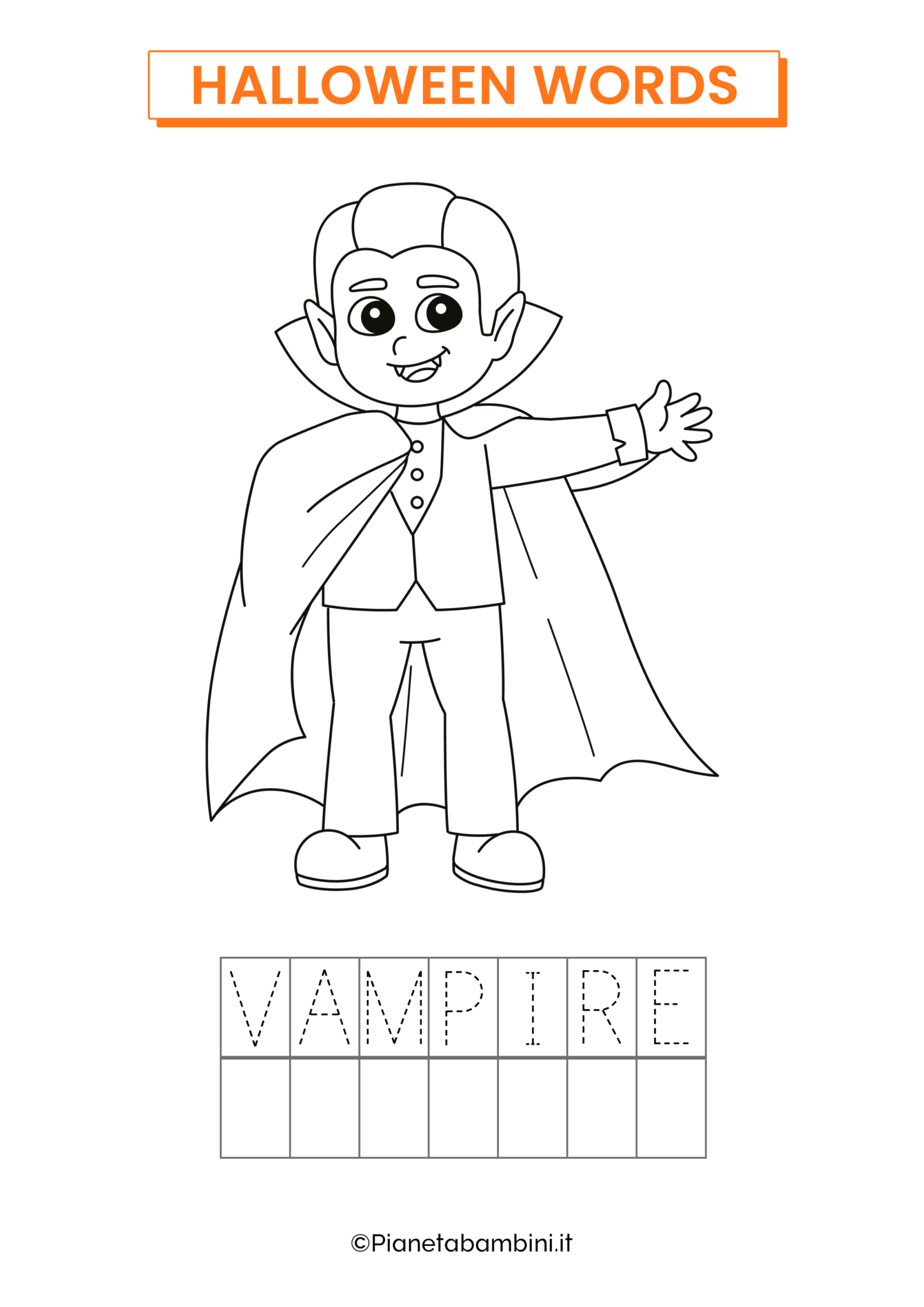 Schede sulle Parole di Halloween in Inglese (Halloween Words ...