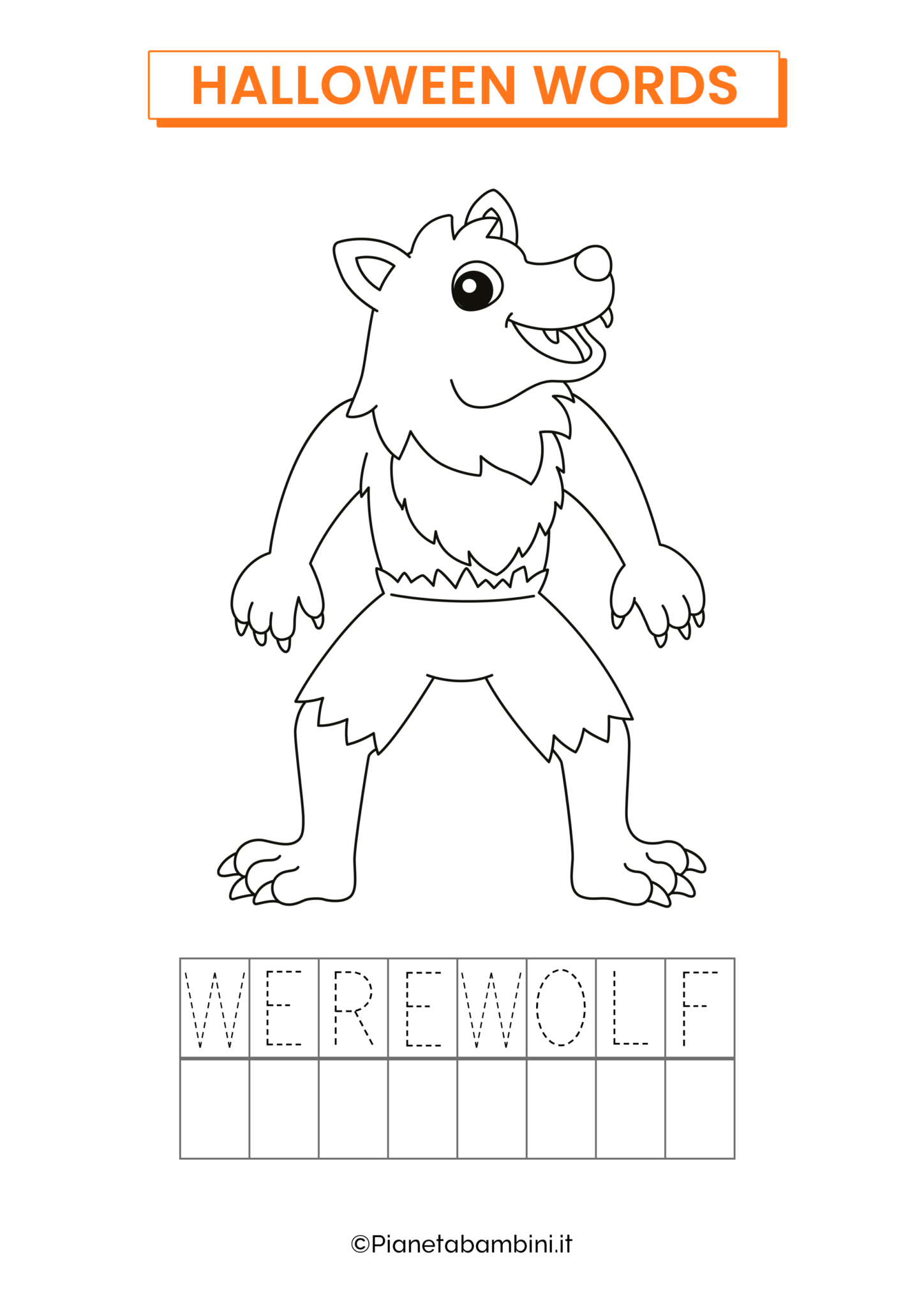 Schede sulle Parole di Halloween in Inglese (Halloween Words ...