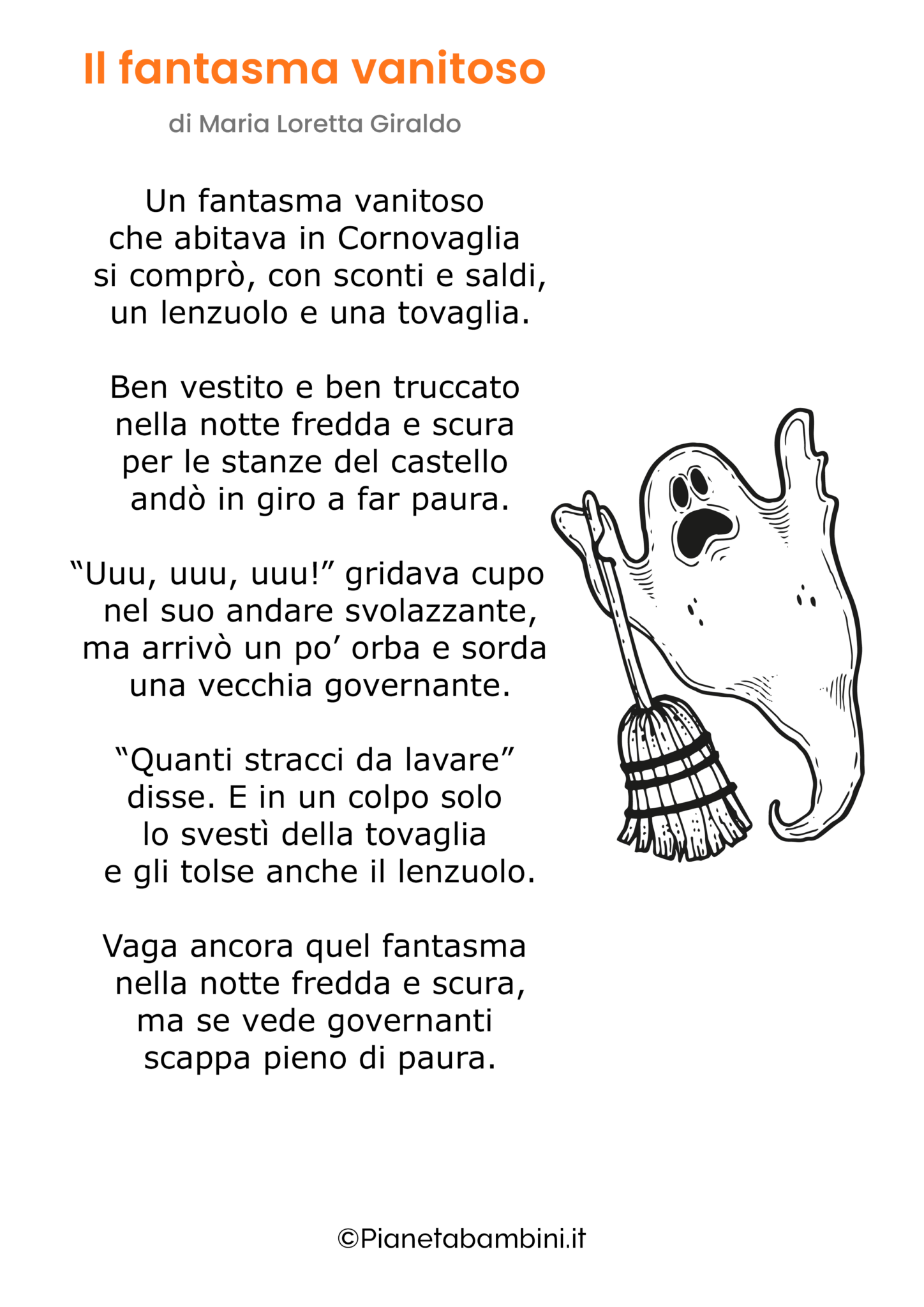 63 Poesie e Filastrocche di Halloween per Bambini | PianetaBambini.it