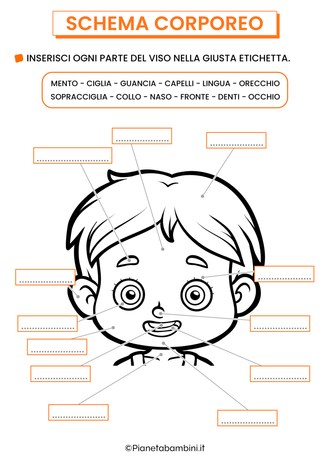 Schema Corporeo: Schede Didattiche e Attività | PianetaBambini.it